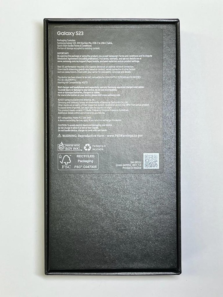 Original Genuine Samsung Galaxy S23 Box all colors BOX ONLY | eBay