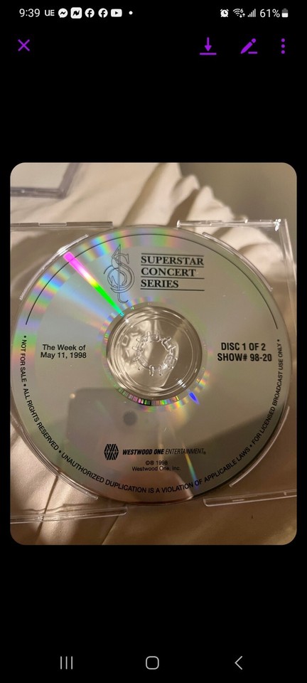 Westwood One Superstar Concert CDs | eBay