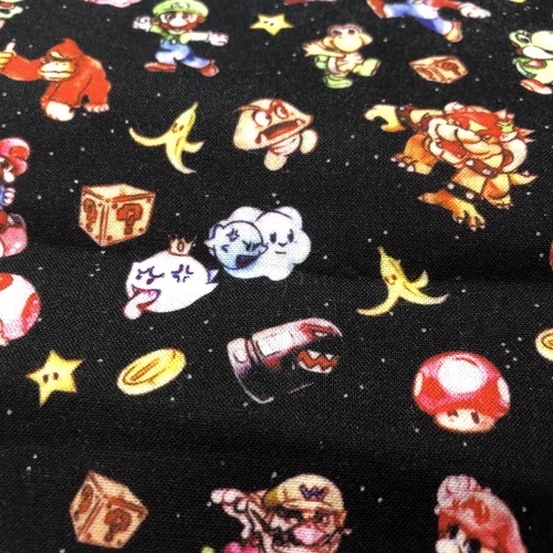 Mario Cart Inspo Custom Cotton Fabric Big FQ (18”x28") | eBay