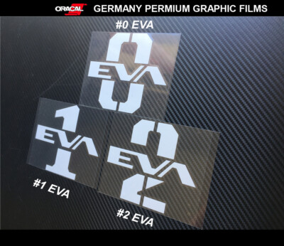 EVANGELION Unit EVA 0 / 1 / 2 Sticker JDM Car / Motorcycle / Computer ...