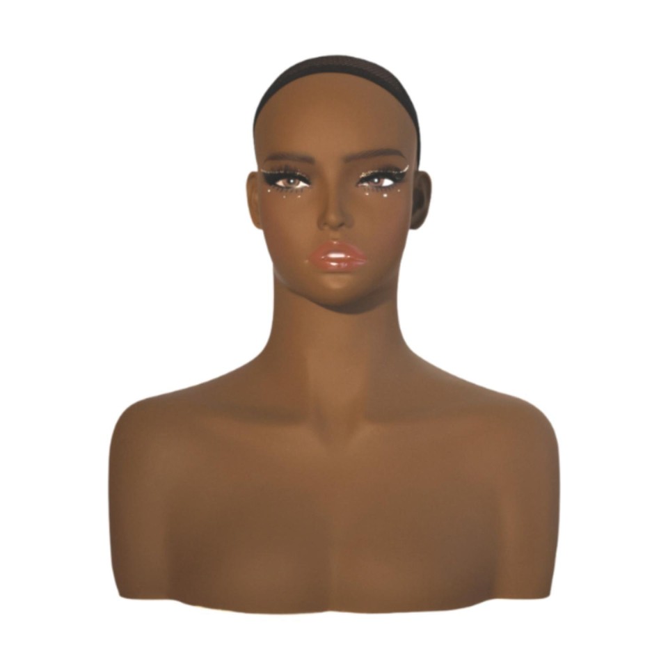 Female Mannequin Head Hat Display Rack Manikin PVC Head for Jewelry Wig ...