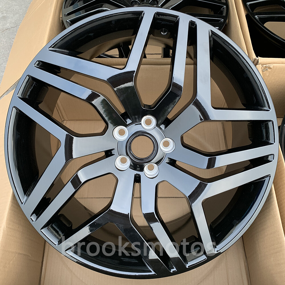 20" GLOSS BLACK STYLE WHEELS RIMS FITS FOR RANGE ROVER EVOQUE LR2 5X108 ...