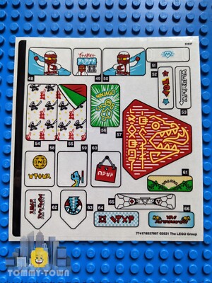 Lego Ninjago STICKER SHEET 3 ONLY for Lego set 71741 NINJAGO City ...