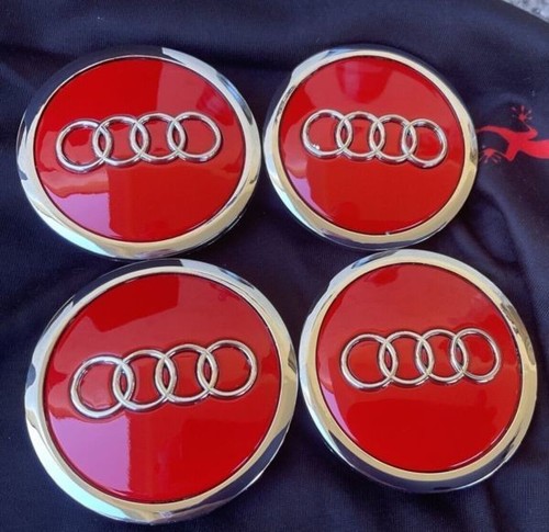 Audi center cap 69mm red set of 4 AUDI red #QYIVA8 | eBay