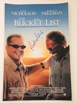 ROB REINER SIGNED POSTER 12x18 BUCKET LIST RARE ALL IN THE FAMILY AUTO ...