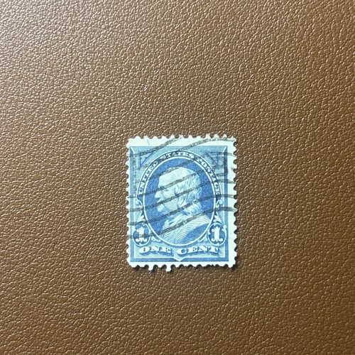 Ultra Rare Blue 1 Cent Benjamin Franklin Stamp | eBay