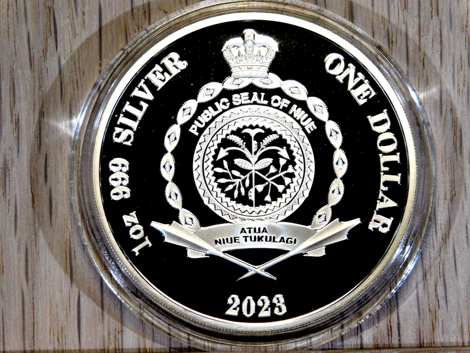 Niue 2023 Azure Kingfisher Australia Bird $1 1 Troy Oz Pure Silver ...