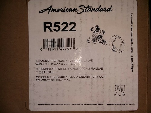 American Standard R522 Universal Mixing RoughIn Valve (OPEN BOX/NEW) | eBay