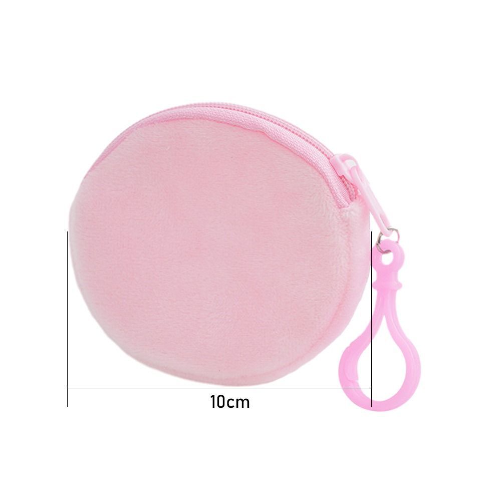 1Pcs ID Card Bag Coin Bag Pure Color Cute Wallet Round Coin Purse for ...