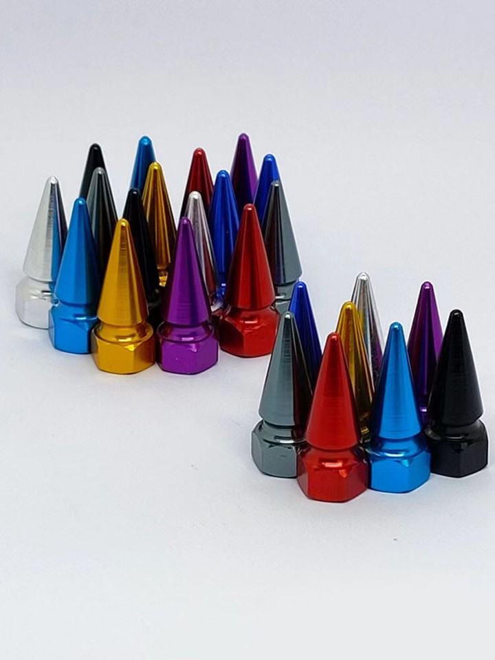 4x Metal Spike Wheel Valve Stem Tire Caps For Car/Bike/Truck Dust Cover ...