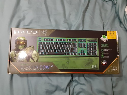 NEW Halo Infinite Razer Black Widow V3 Mechanical Keyboard w/ Deathly ...