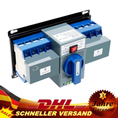 Notstromumschalter Lastumschalter 63A 4P Netz Notstrom Umschalter CB ...