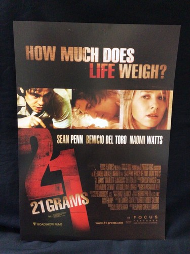 21 Grams(2003)Sean Penn, Original Australian Movie Flyer, A4, not DVD ...