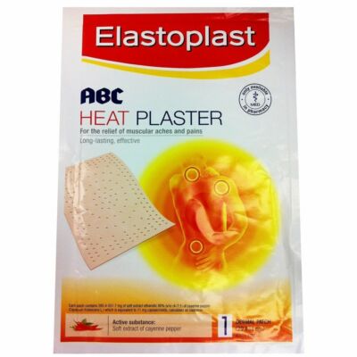 Elastoplast ABC Heat Plaster 22cm x 14cm 1 Dermal Patch 4005800451379 ...