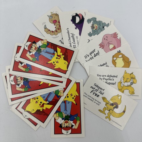 1999 Trainer Ash Monopoly Pokemon Replacement Card x16 Replacement | eBay