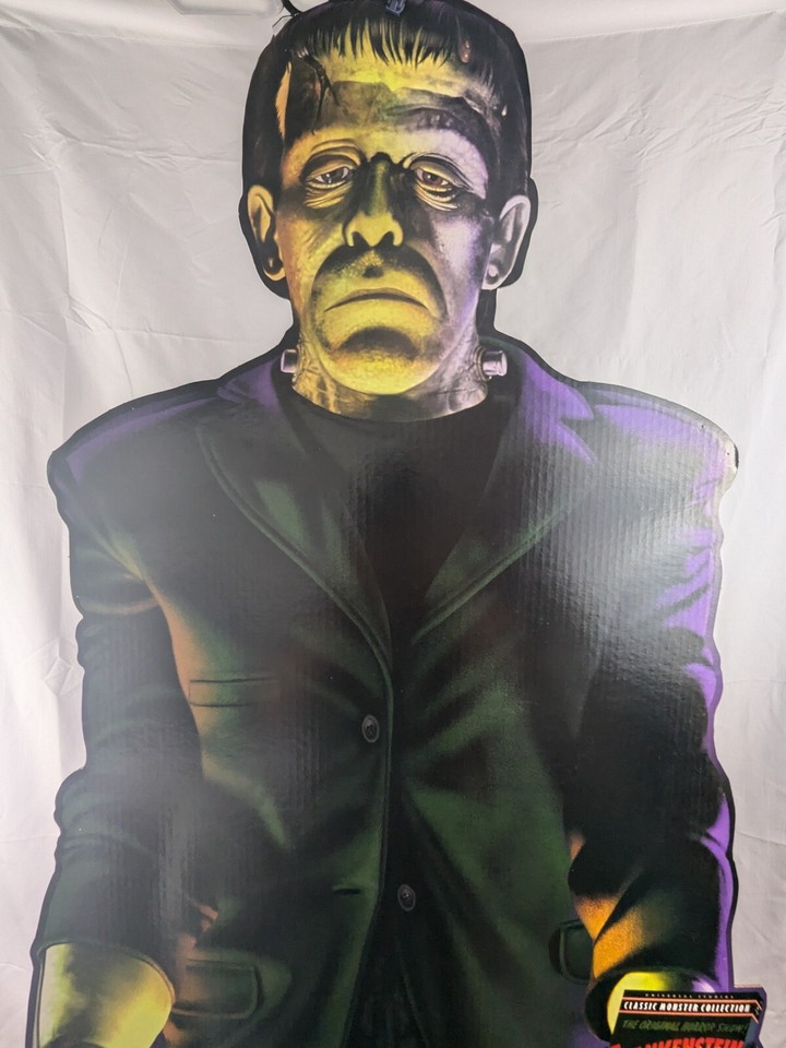 VTG Frankenstein Blockbuster 1999 Life Size Horror Cardboard Cutout ...