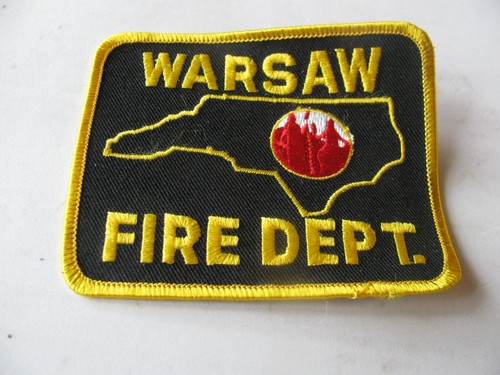Warsaw NC North Carolina Fire Rescue Dept Embroidered Patch Sew On 4 ...