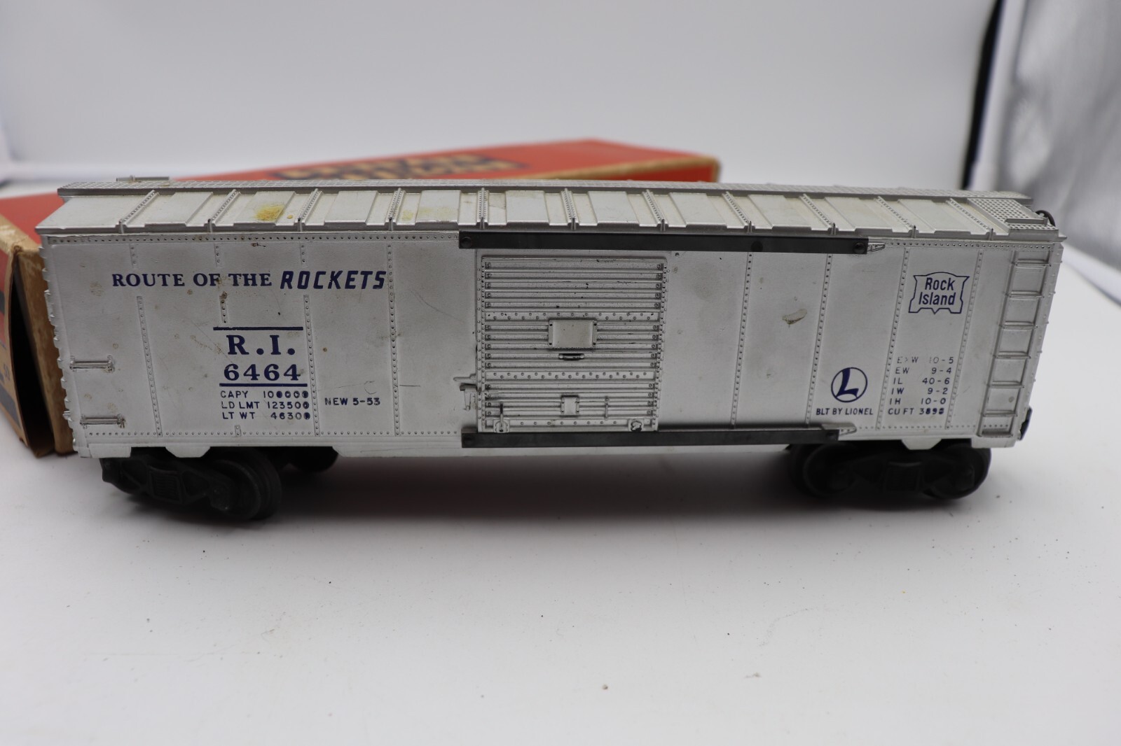 1950s Lionel No. 6464 50 Silver Box Car Route of The Rockies Train | eBay