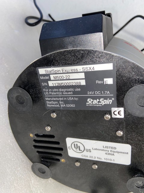 StatSpin Express Ssx4 Model M500-22 Primary Tube Centrifuge With Rtx4 ...