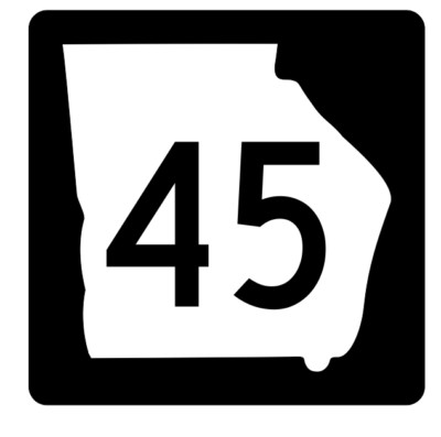 Georgia State Route 45 Sticker R3592 Highway Sign | eBay