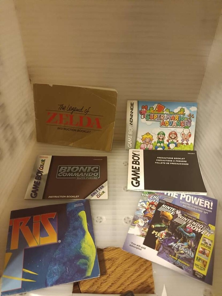 THE LEGEND OF ZELDA MANUAL NES INSTRUCTION BOOKLET AUTHENTIC + Others ...