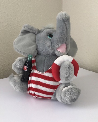 Coca Cola Coke Stuffed Animal Elephant Vintage Plush 1995 | eBay