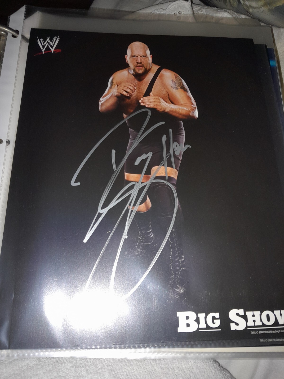 The Big Show Signed 8x10 Wwf Wwe Promo Photo 2010 Era The Giant | eBay