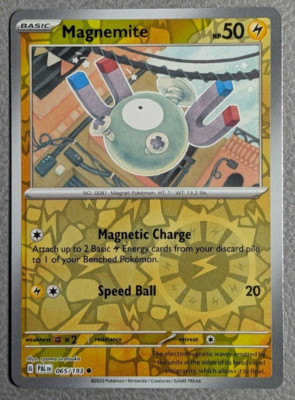 Magnemite Reverse Holo NM PAL 065/193 Paldea Evolved Pokemon Card | eBay