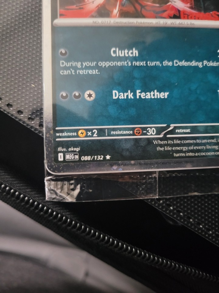 Sealed Yveltal 088/132 Reverse Holo Mega Evolution Pokemon GAMESTOP ...