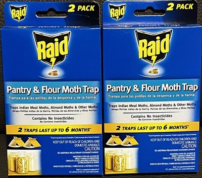 2 Boxes Raid Pantry & Flour Moth Traps. Lasts 6 months. No Insecticides ...