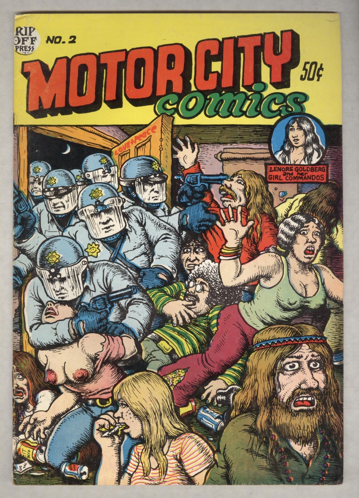 Motor City Comics #2 VG+ 1970 Crumb – First print | eBay