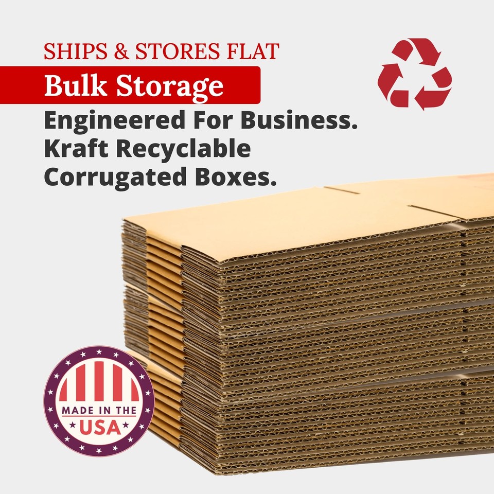 9x9x9 Corrugated Boxes, Small, 9L x 9W x 9H, Pack of 25 | Shipping ...