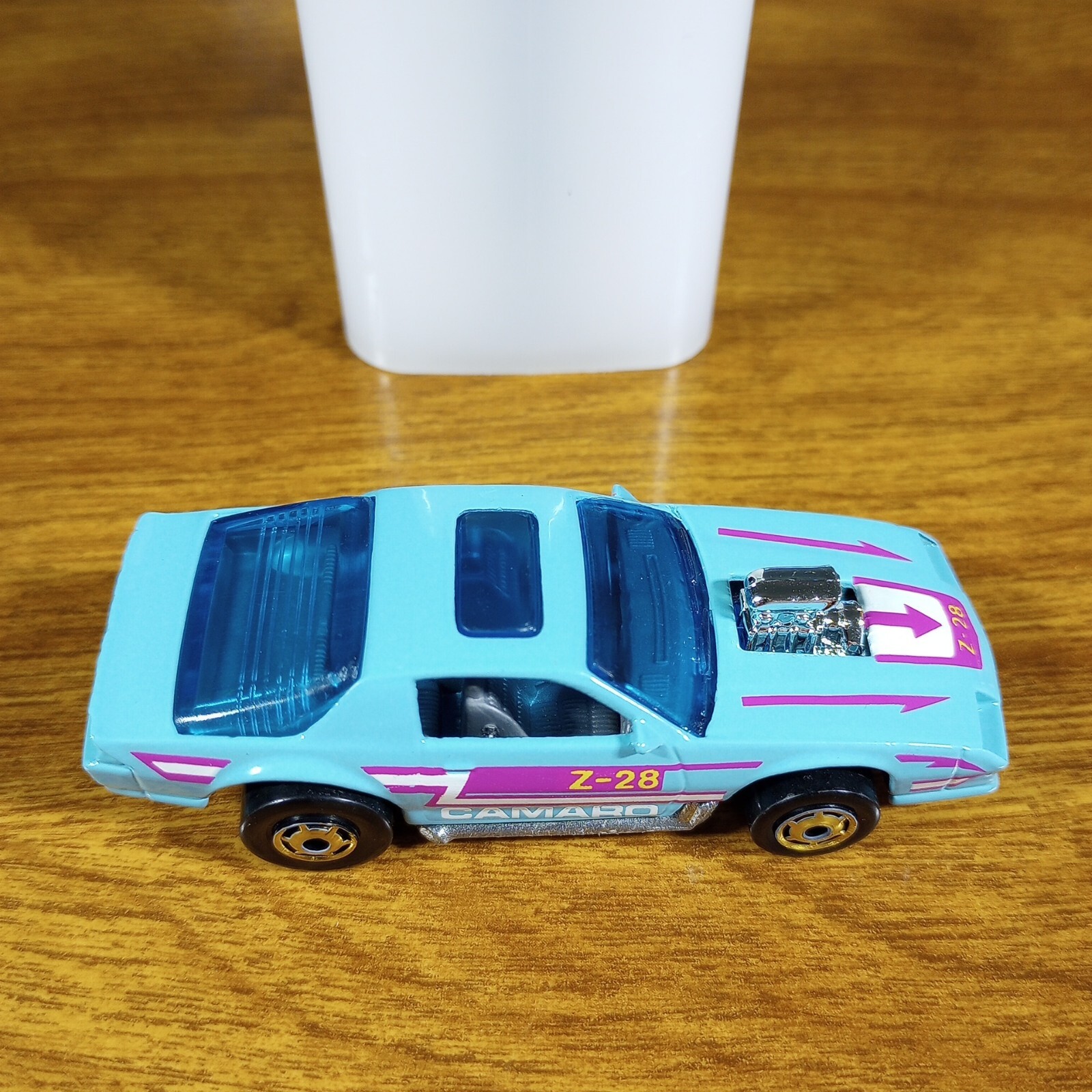 Hot Wheels Vintage Speed Fleet Blown Camaro Z28 Turquoise Purple Tampo ...