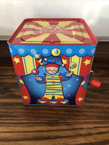 Schylling's Silly Circus Tin Jack-in-The-Box Toy Clown Pop Goes The ...