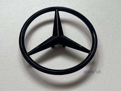 Gloss Black Mercedes Benz C CLASS W204 Rear Boot Star Badge A2047580058 ...