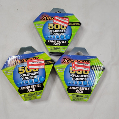Xploderz 3 Ammo Refill Pack 500 Count Brand New Sealed 1500 Total | eBay