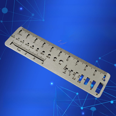 Kirschner Wire and Orthopedic Screw Measuring Ruler 10cm Stainless ...