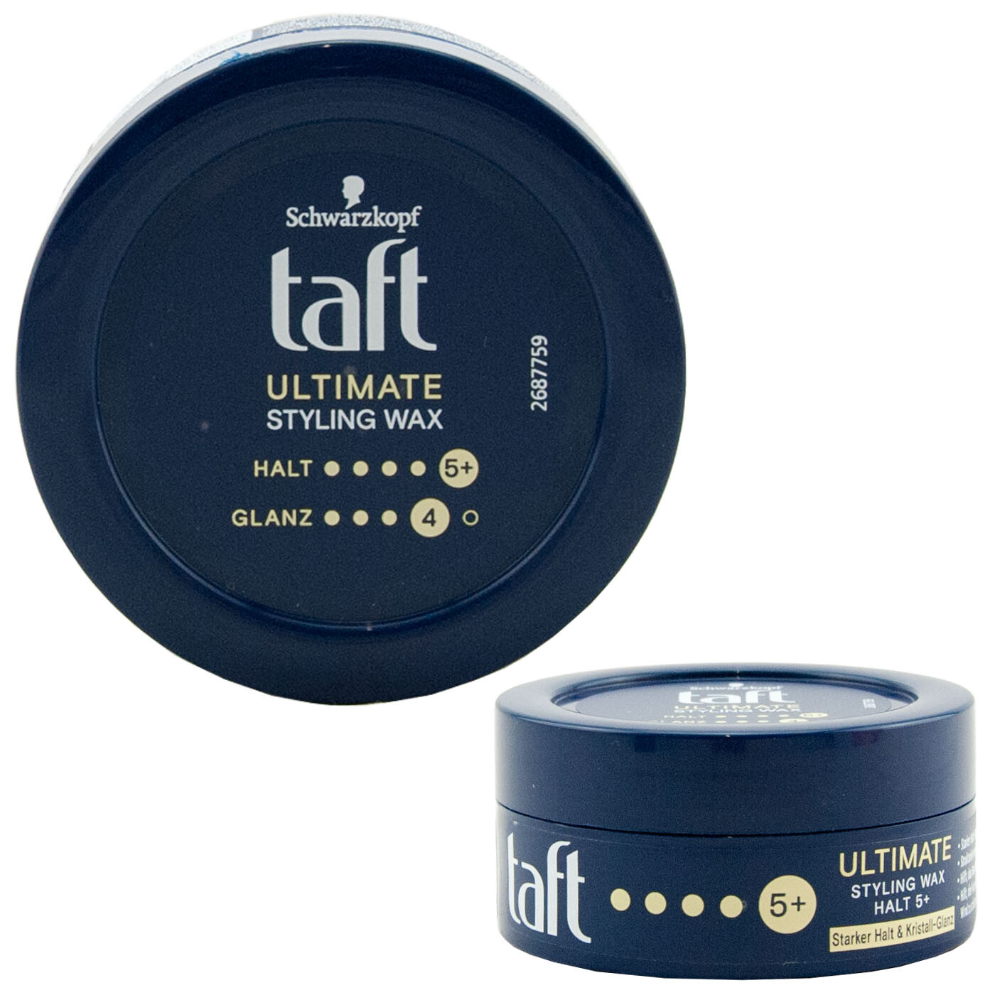 taft ULTIMATE STYLING WAX Haarwachs 1 x 75ml - Halt: 5+ - Glanz: 4 ...