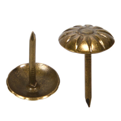 100pcs Vintage Thumb Tacks Push Pin Tacks Gold Thumb Tacks Fancy Thumb ...