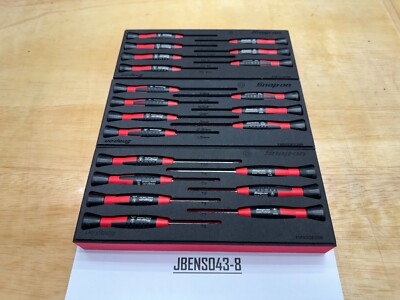 Snap-on Tools NEW 21pc Electronics Miniature Assorted Screwdriver Foam ...