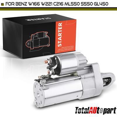 Starter Motor for Mercedes-Benz C216 X166 CL63 AMG GL450 GL550 1.4KW ...