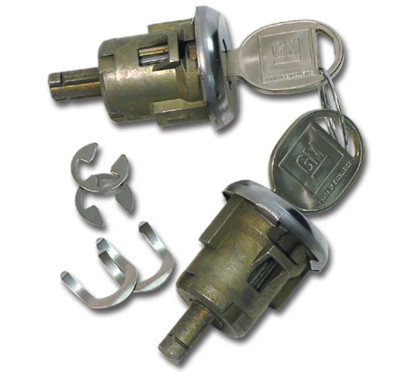 For 1978-82 Corvette C3 PAIR Door Lock Cylinder Set Locks w/Keys ...