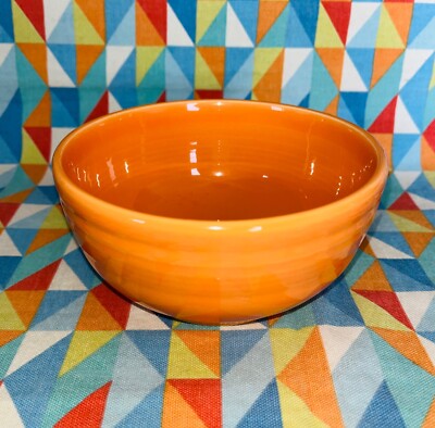 NEW FIESTA small BISTRO BOWL RETIRED Tangerine Orange FIESTAWARE 22 oz ...