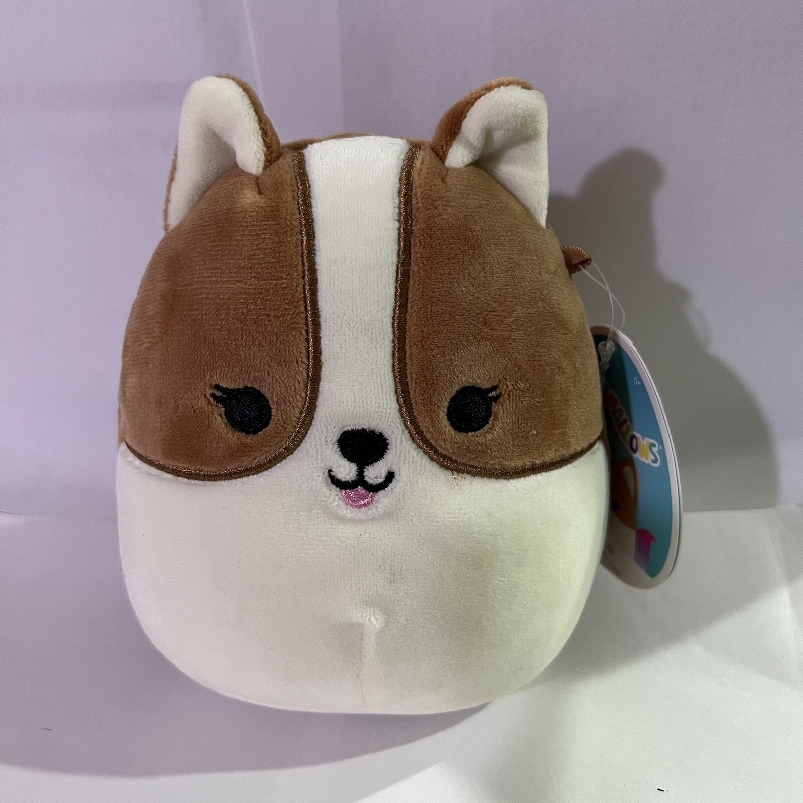 2021 Kellytoy Squishmallow 5" Regina the Corgi Dog Plush With Rainbow ...