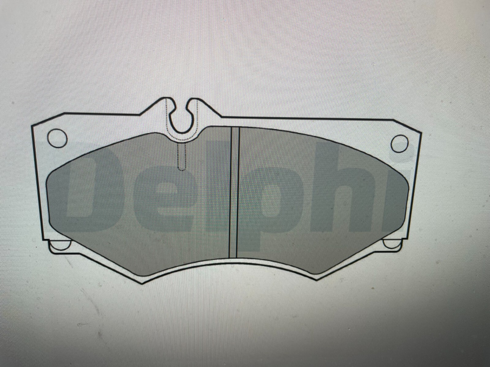 0044201420 0054209820 Delphi OEM Front Brake Pads For Benz G500 G550 ...