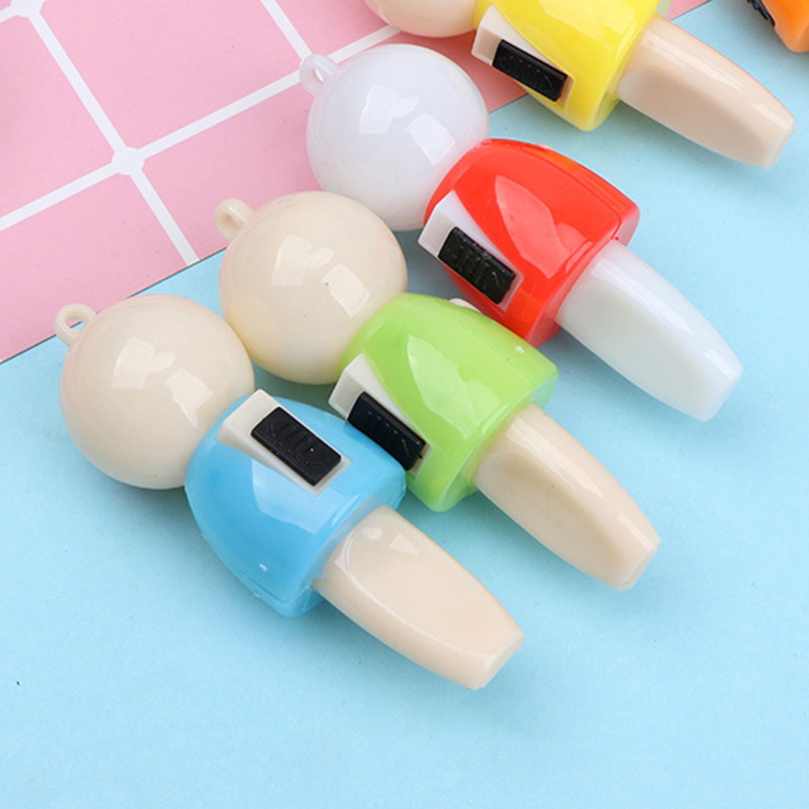 10pcs/set Glowing Whistle Funny Kids Toy Cute Rabbit Animal Led Whistle ...