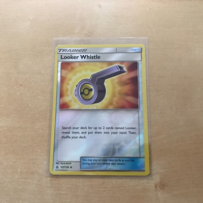 Looker Whistle Trainer 127/156 SM Ultra Prism Pokemon Card Uncommon ...