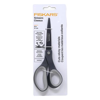 Fiskars 8" Titanium Non-stick Comfort Grip Scissors - BRAND NEW | eBay