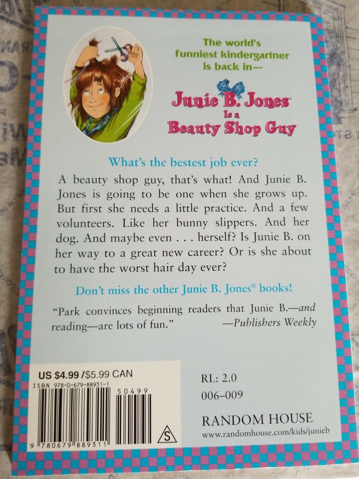 ️Junie B. Jones #11: Junie B. Jones Is a Beauty Shop Guy by Barbara ...