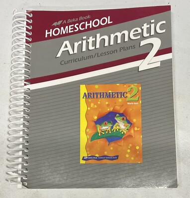 Abeka Arithmetic 2 Curriculum Lesson Plans 2nd grade math homeschool | eBay
